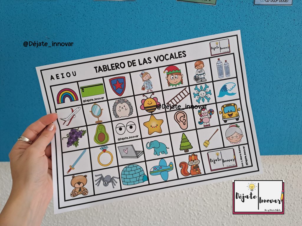 TABLERO ALFABÉTICO VOCALES – Déjate innovar